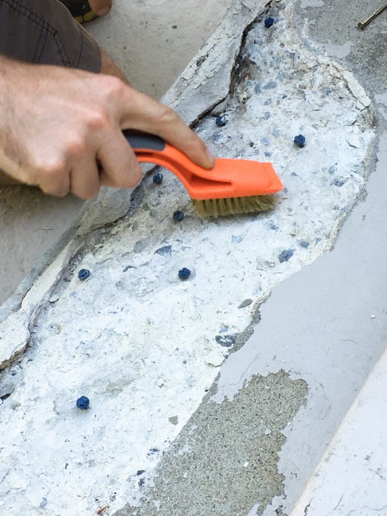 Fixing Front Steps Part I: DIY Concrete Repair – Eclectic Spark