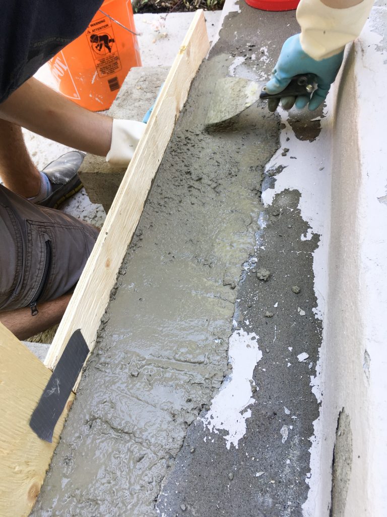 Fixing Front Steps Part I: DIY Concrete Repair – Eclectic Spark
