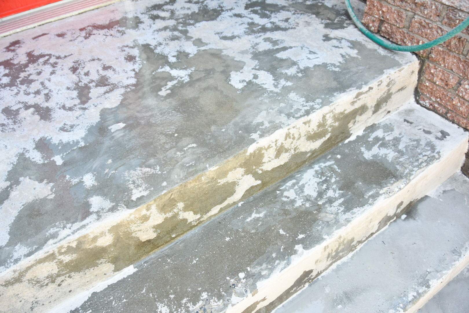 Fixing Front Steps Part II: Sanding, Concrete Repair and Textured Paint ...
