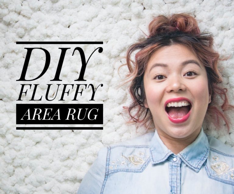 DIY Fluffy Area Rug – Eclectic Spark