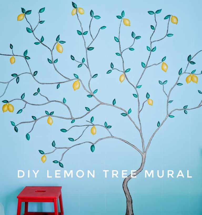 DIY Lemon Tree Mural – Eclectic Spark