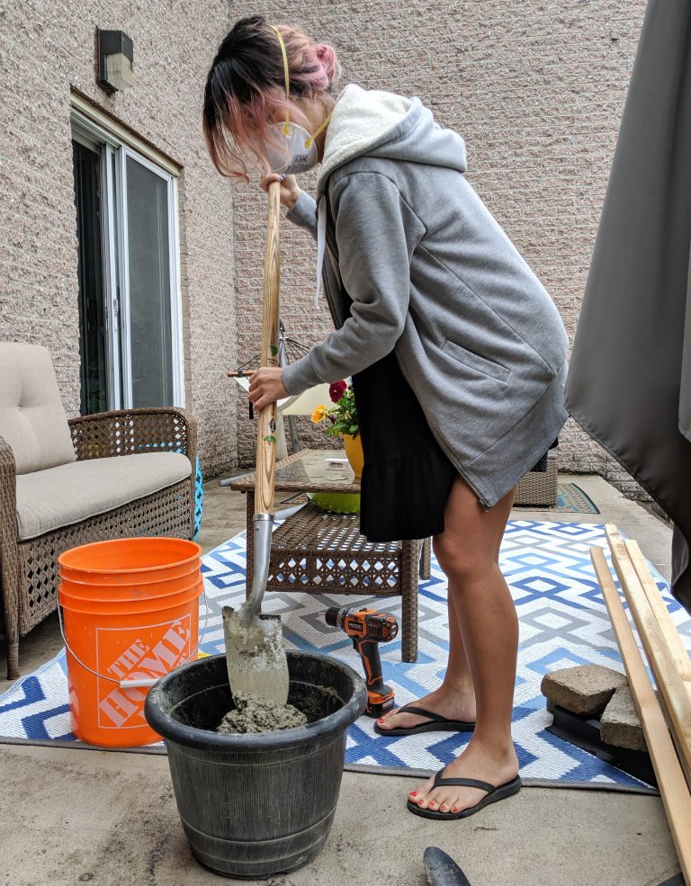 DIY String Light Planter Posts – Eclectic Spark