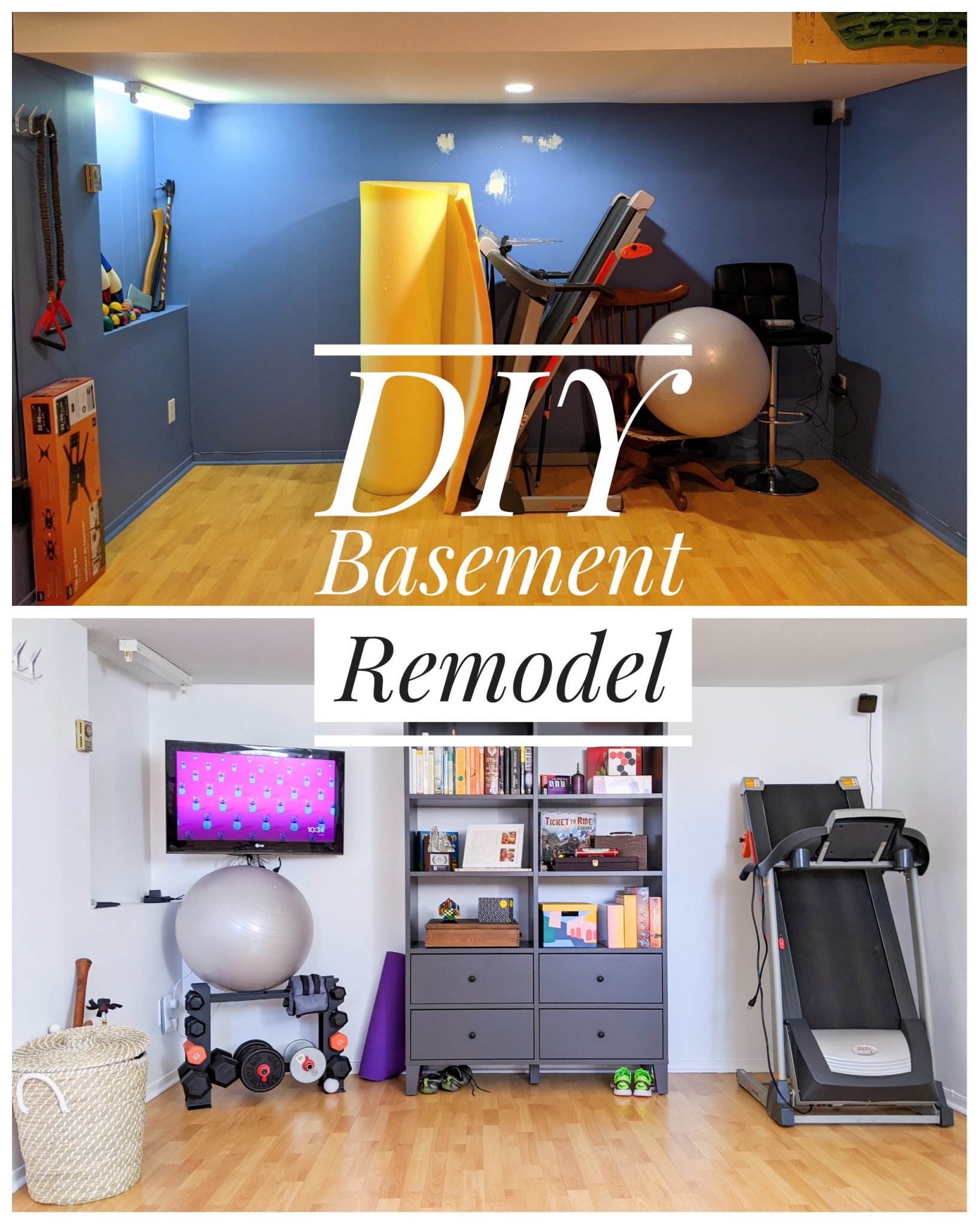 DIY Multi-Purpose Basement Remodel – Eclectic Spark