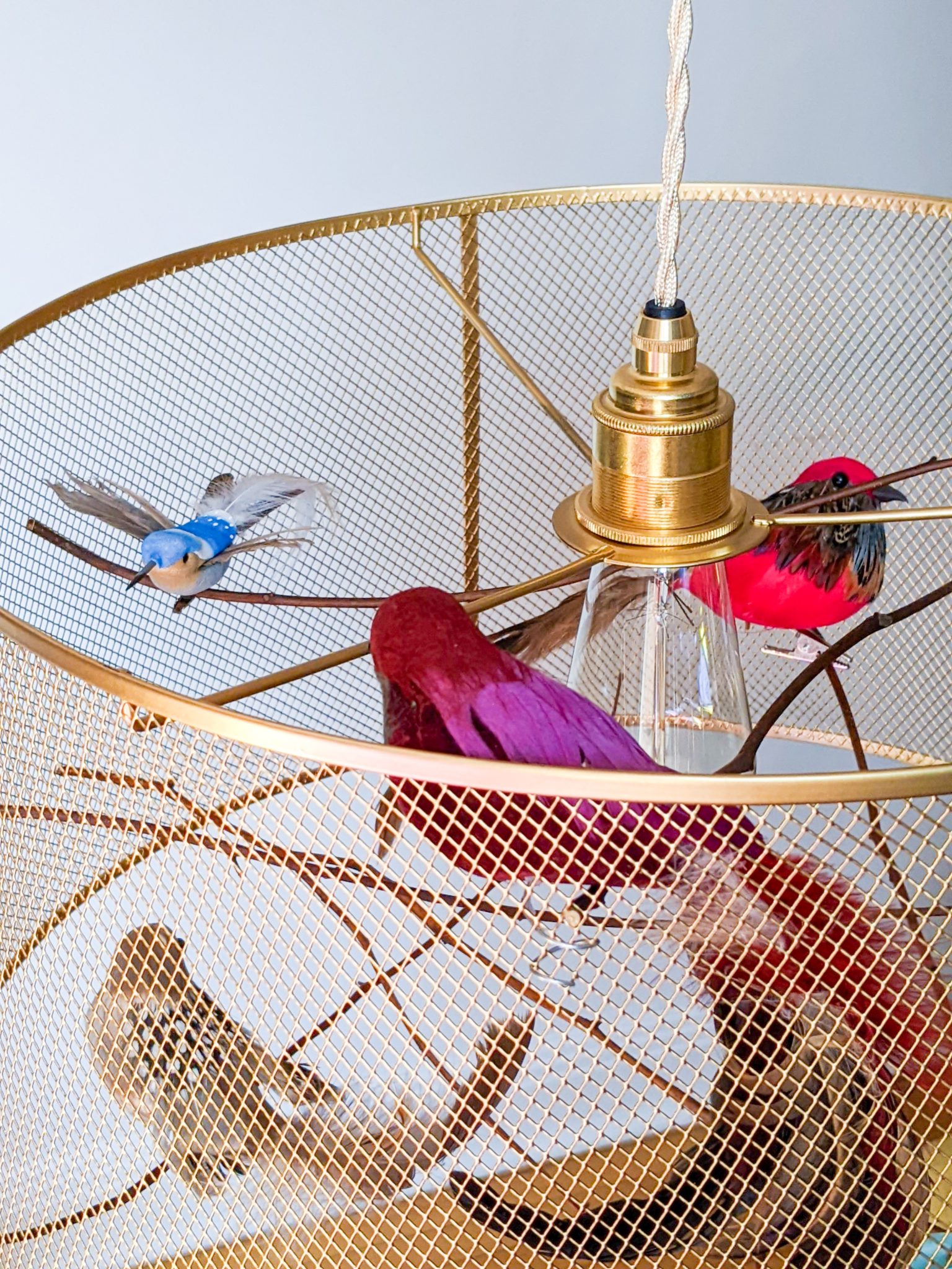 DIY Birdcage Pendant Light – Eclectic Spark